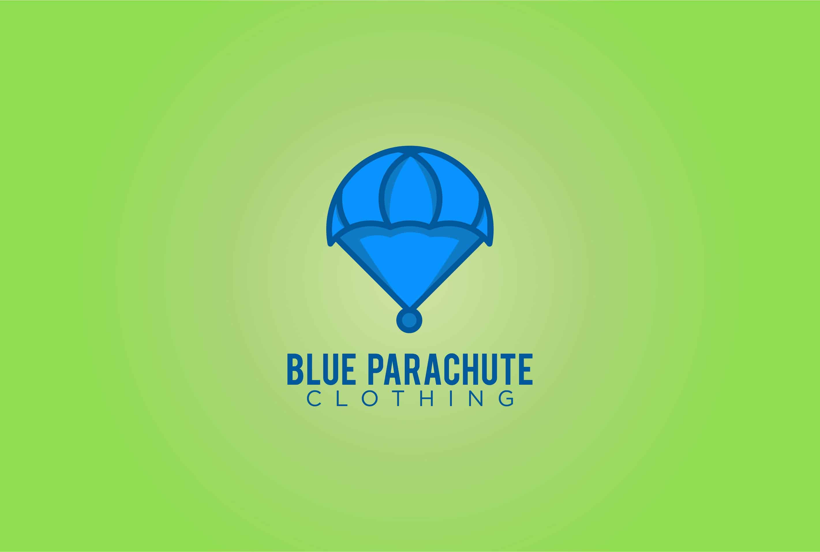 Blue Parachute Clothing Brand Logo | Design Ideas