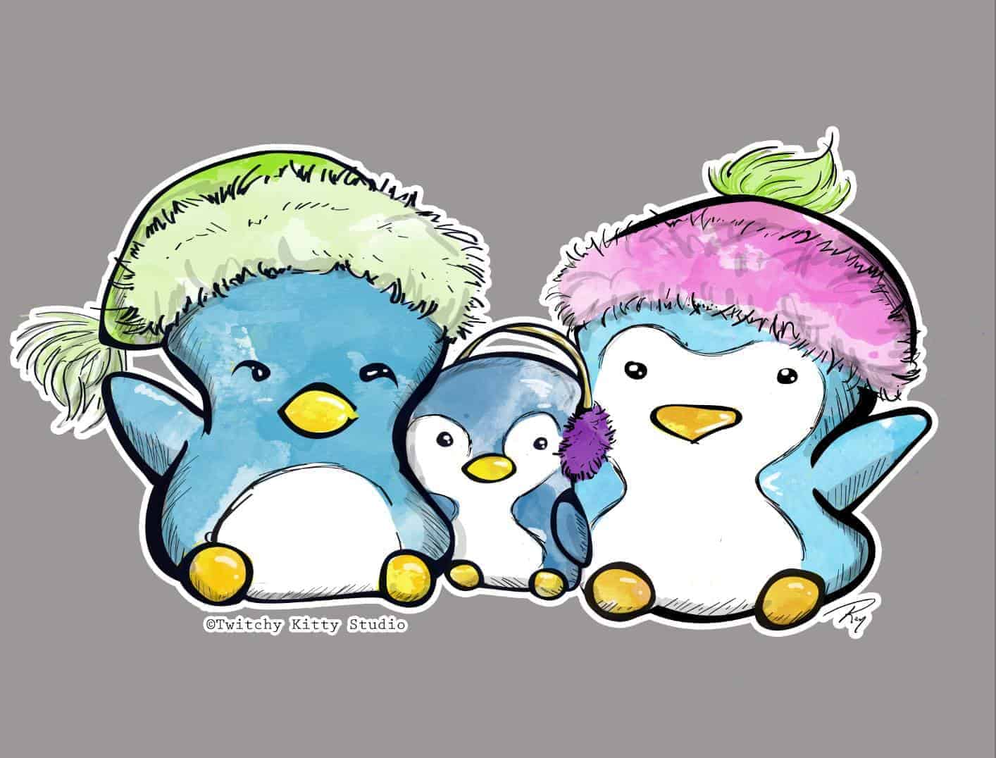 Pengu Marshmallow Family | Design Ideas