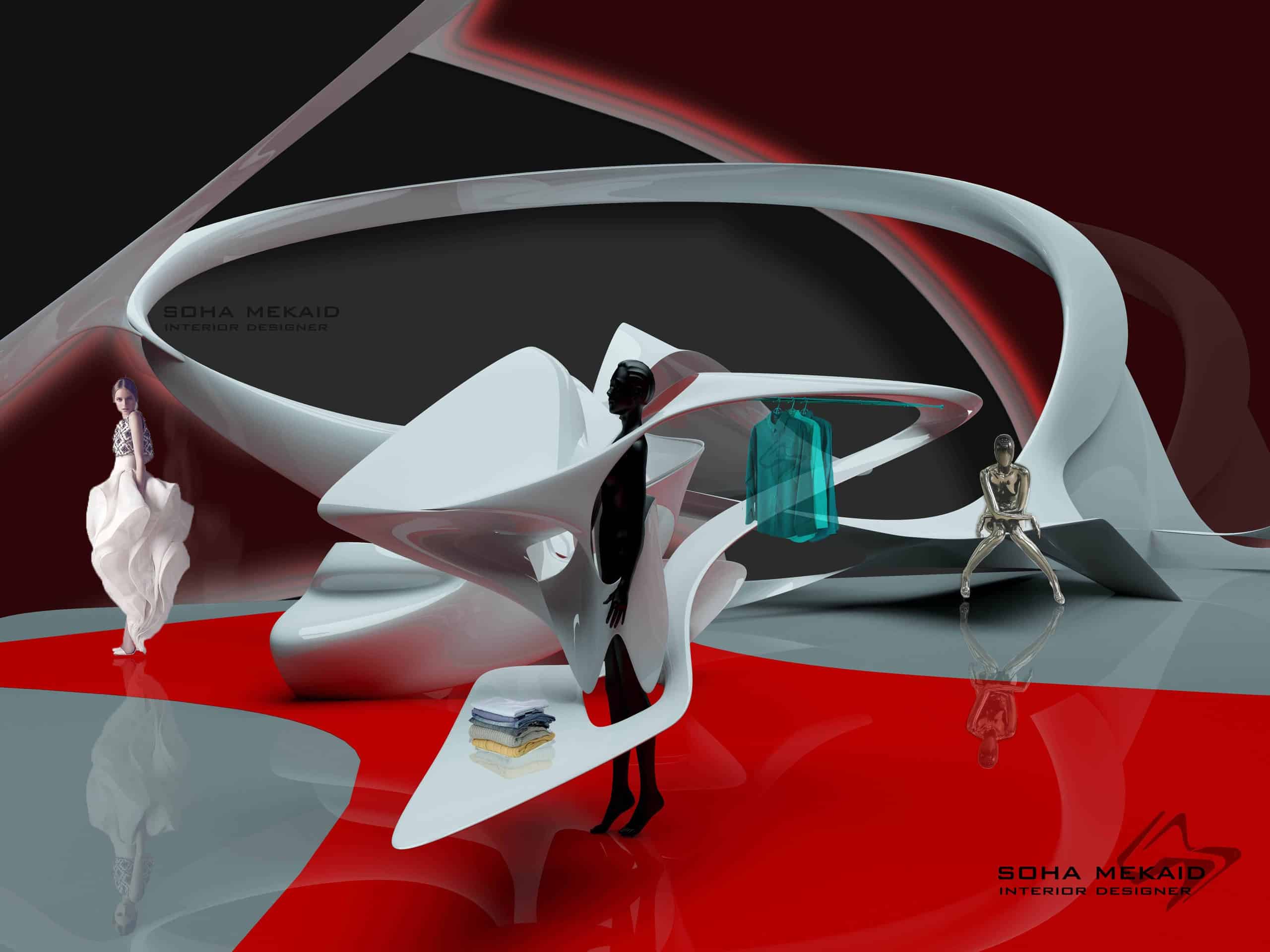 LIQUID interior spaces " shaping the space from inside to outside ...