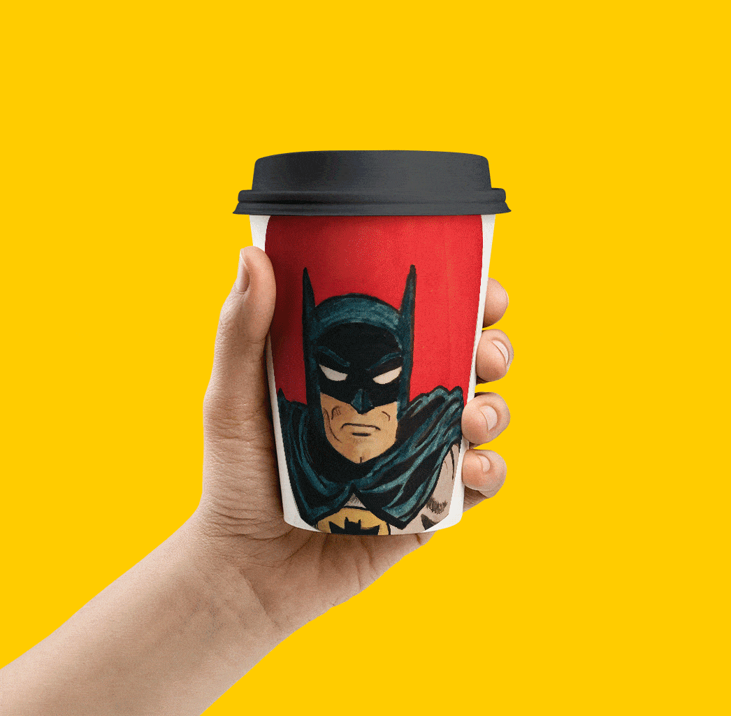 Illustrated Coffee Cups | Design Ideas