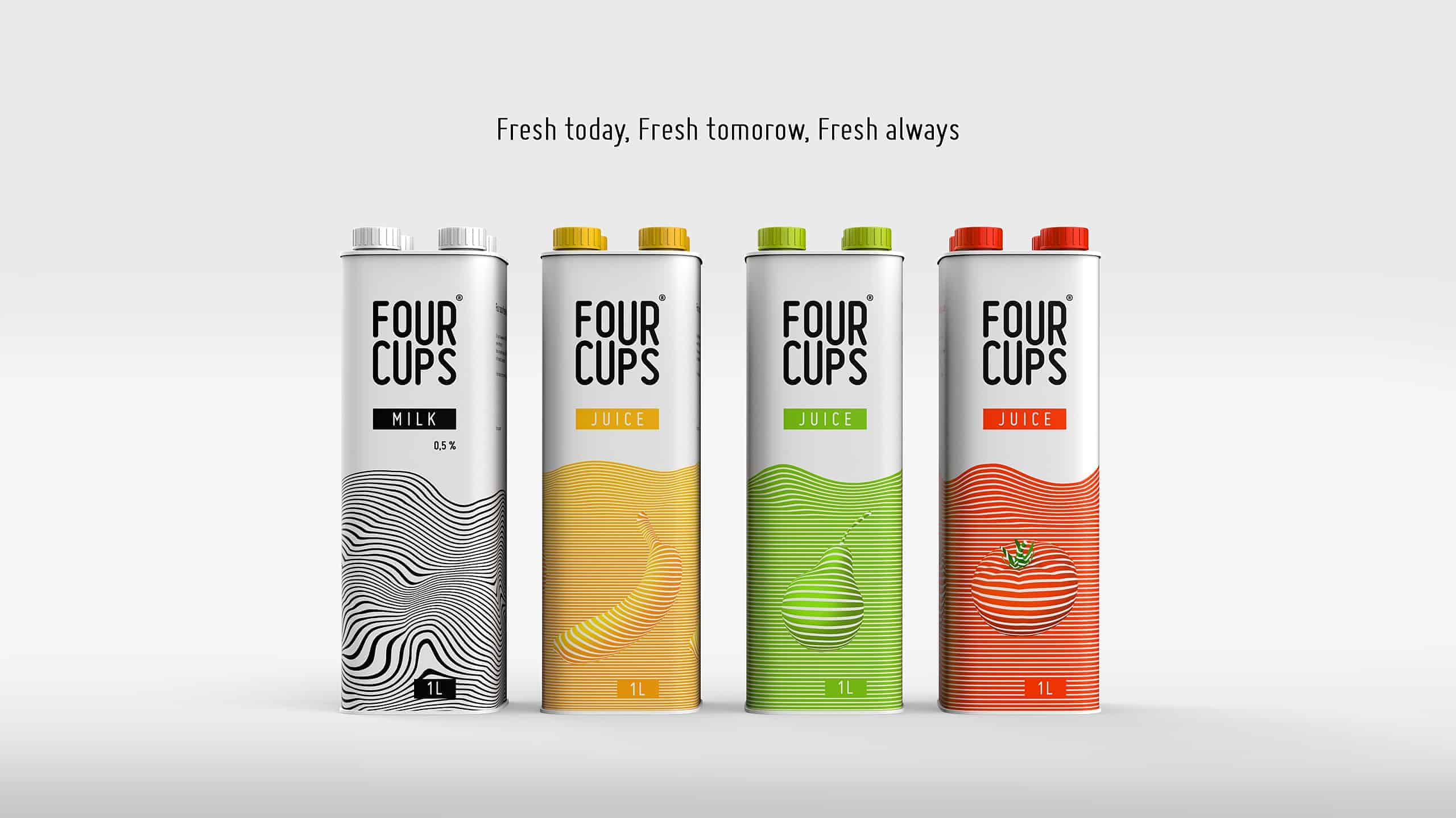 Four Cups / Packaging design | Design Ideas