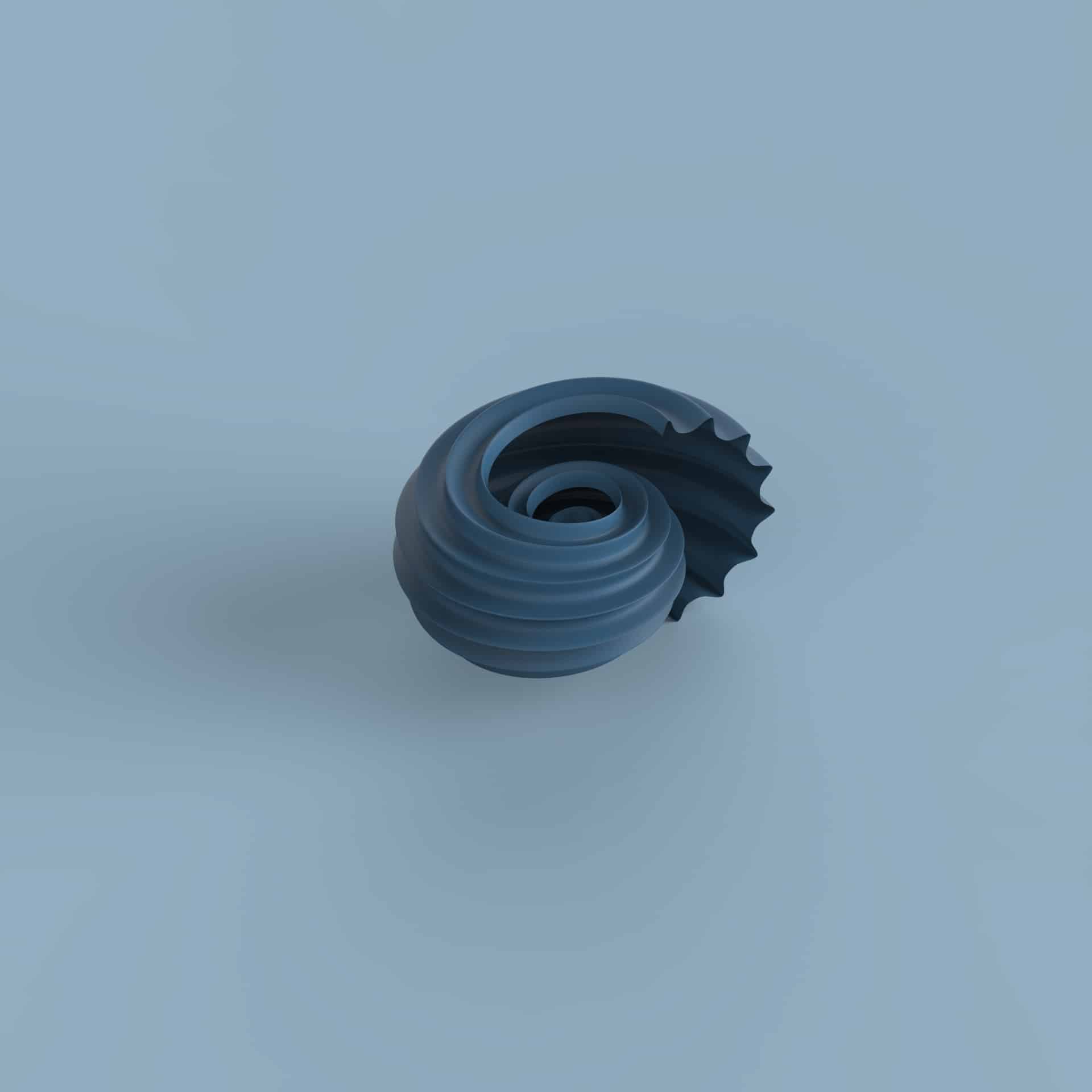 Nautilus Shell with nurbs bump | Design Ideas