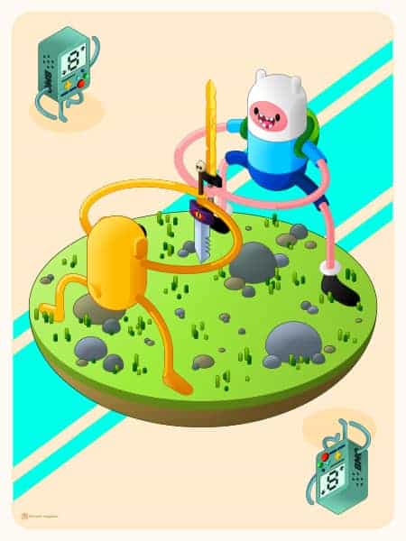 Adventure Time 8 of Spades by Salvador Anguiano | Design Ideas